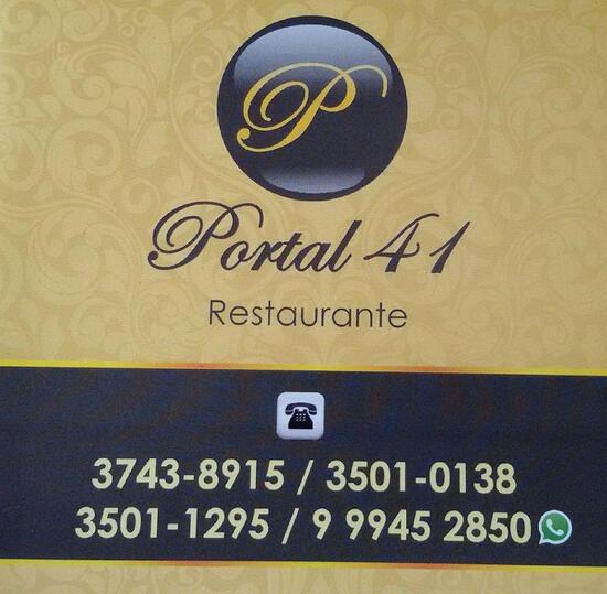 Menu at Portal 41 restaurant, São Paulo