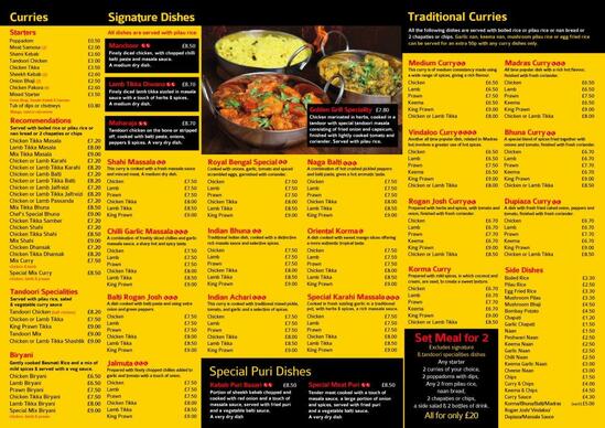 Menu at Golden Grill fast food, Darwen