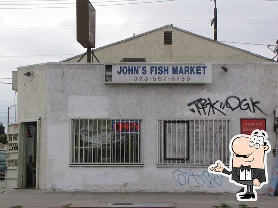 Menu at John's Fish Market restaurant, Los Angeles