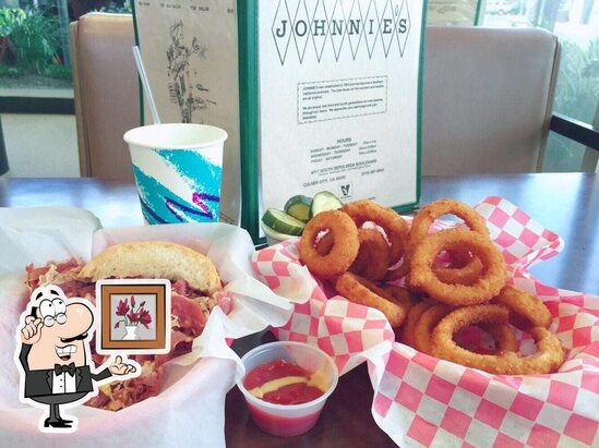 Menu at Johnnie's Pastrami restaurant, Culver City
