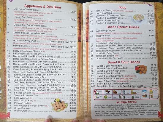 Menu at New World Chinese Takeaway fast food, Peterborough