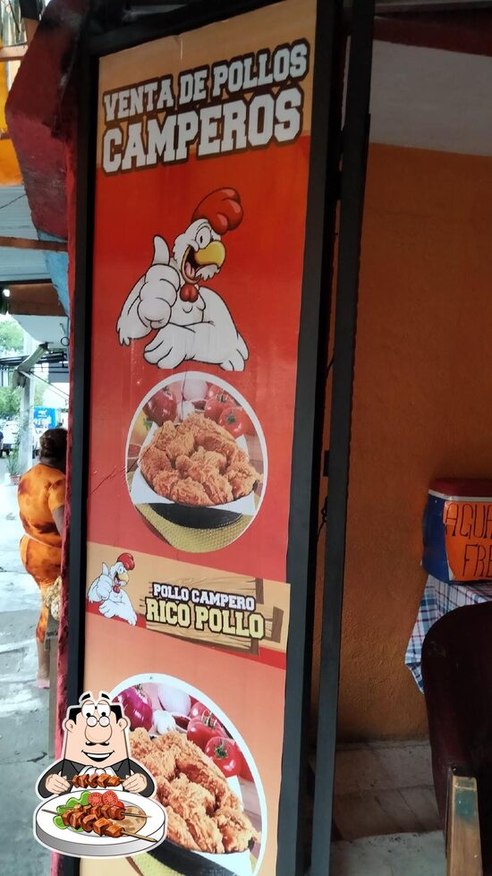 Menu at Pollo rico restaurant, Tuxtla Gutiérrez