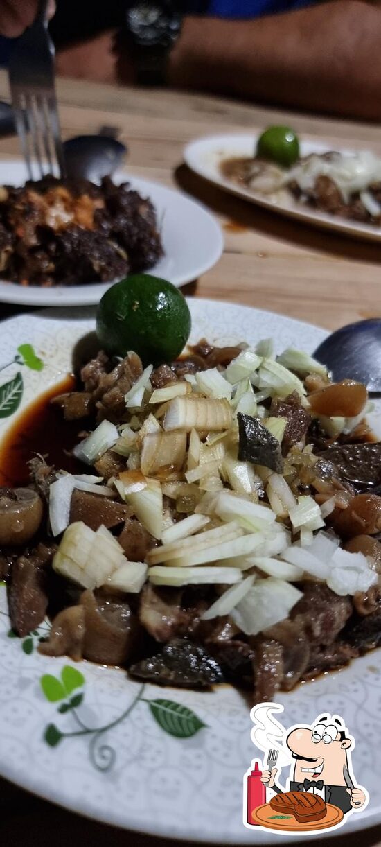Menu at Potong's Kambingan restaurant, Santa Maria