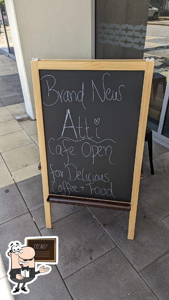 Menu at Cafe Atti, East Perth