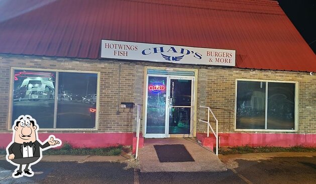 Menu at Chad's restaurant, Gladewater
