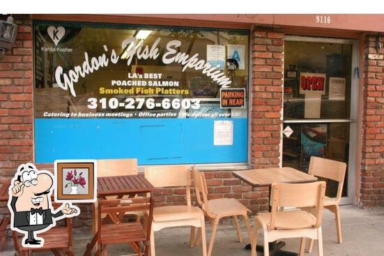 Menu at Gordon's Fish Emporium restaurant, Los Angeles