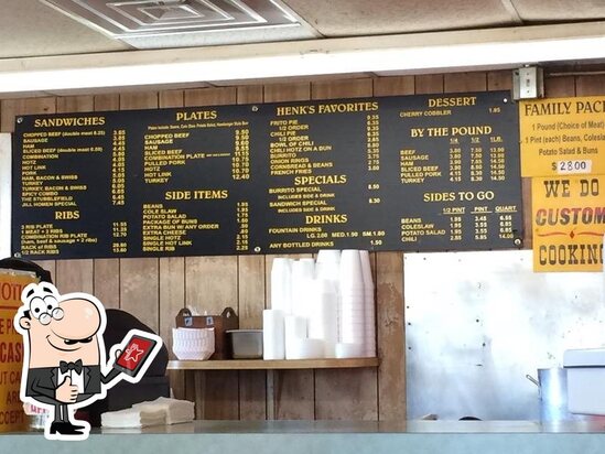 Henk's Bar-B-Que, Amarillo - Carta del restaurante y opiniones