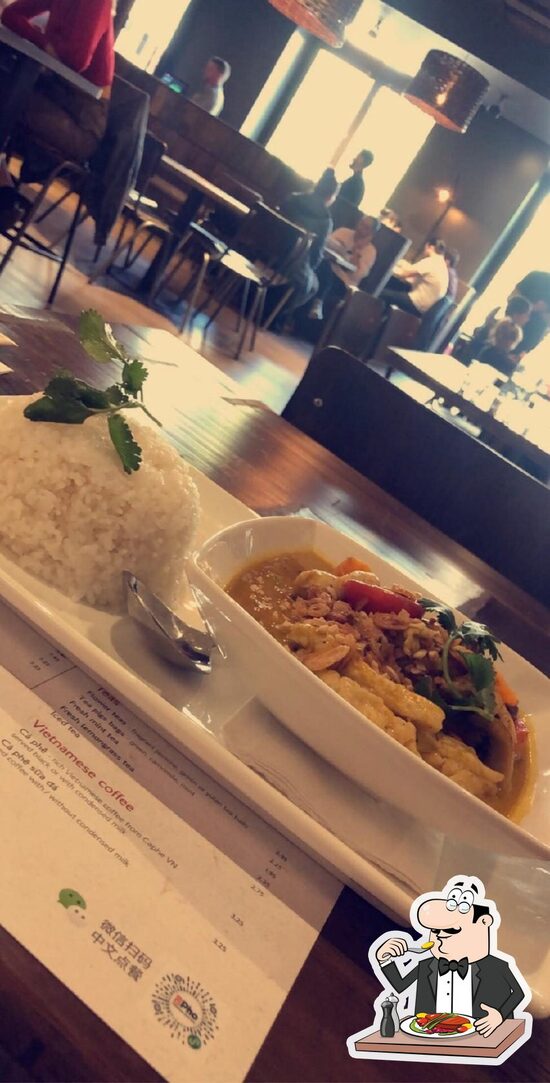 Menu at Pho restaurant, Sheffield