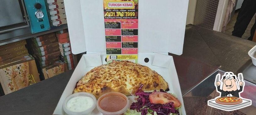 Menu at Turkish Kebab Takeaway fast food, Edinburgh