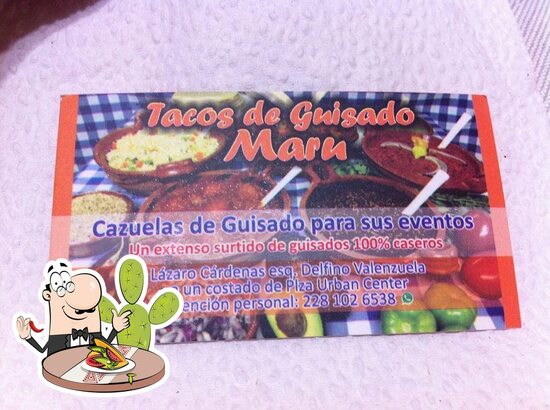Menu at Tacos de guisado Maru, Xalapa