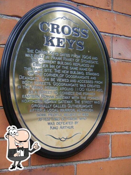 Menu at The Cross Keys pub & bar, York, 34 Goodramgate