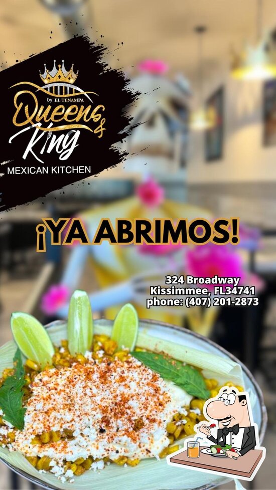 Menu at Queens & King Mexican Kitchen restaurant, Kissimmee