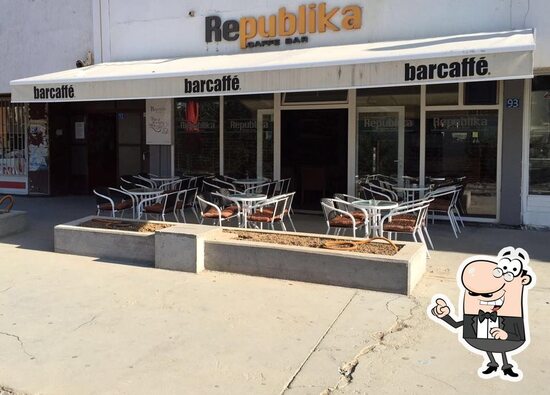 Menu at Caffe Bar Republika, Prishtina