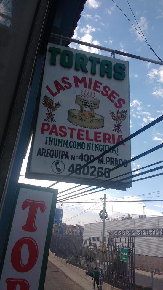 Menu at Tortas Las Mieses, Peru