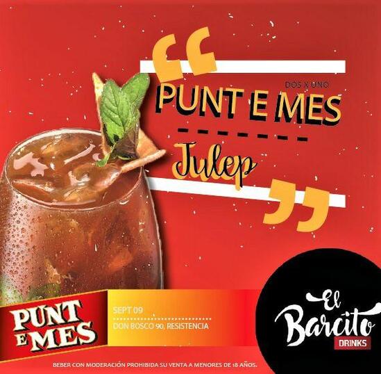 Menu at El Barcito, Resistencia