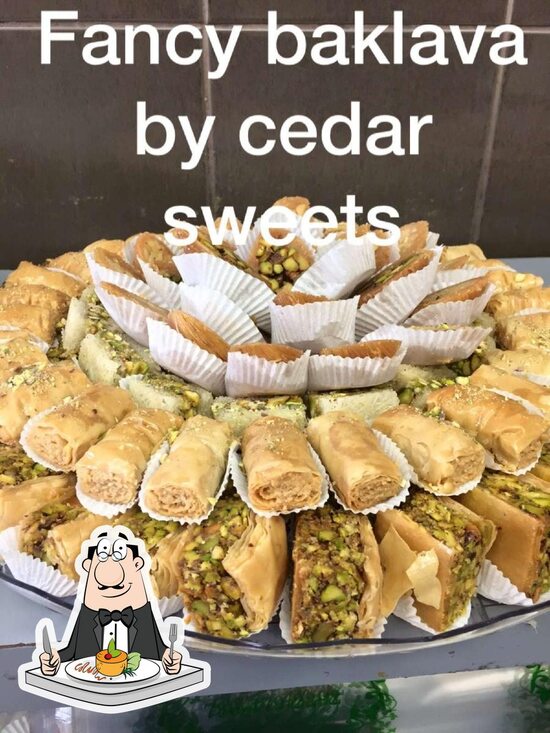 Menu at Cedar Sweets desserts, Edmonton, 134 Ave NW