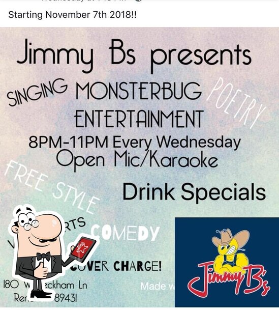 Jimmy B's Bar and Grill, Reno - Restaurant menu, prices and reviews