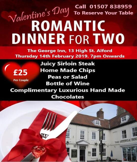 Menu at The George Inn Alford pub & bar, Alford