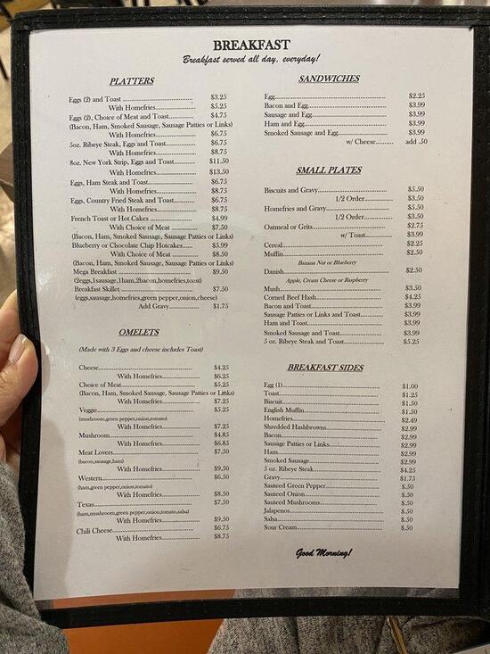 Menu at Cozy Cottage Restaurant, Warsaw