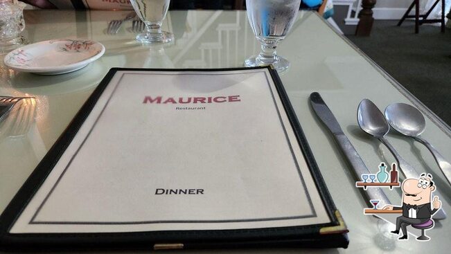Menu at Maurice restaurant, Paris