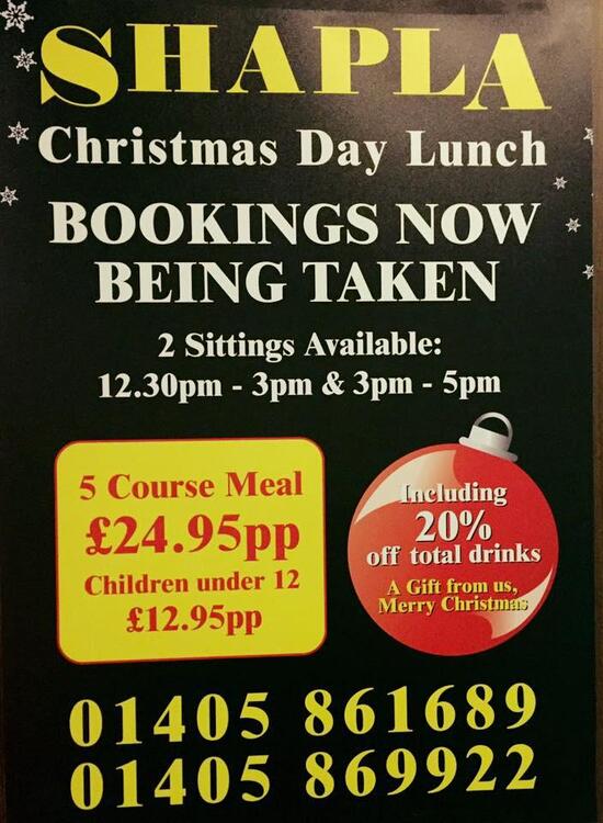 Menu at Shapla Indian restaurant, Carlton
