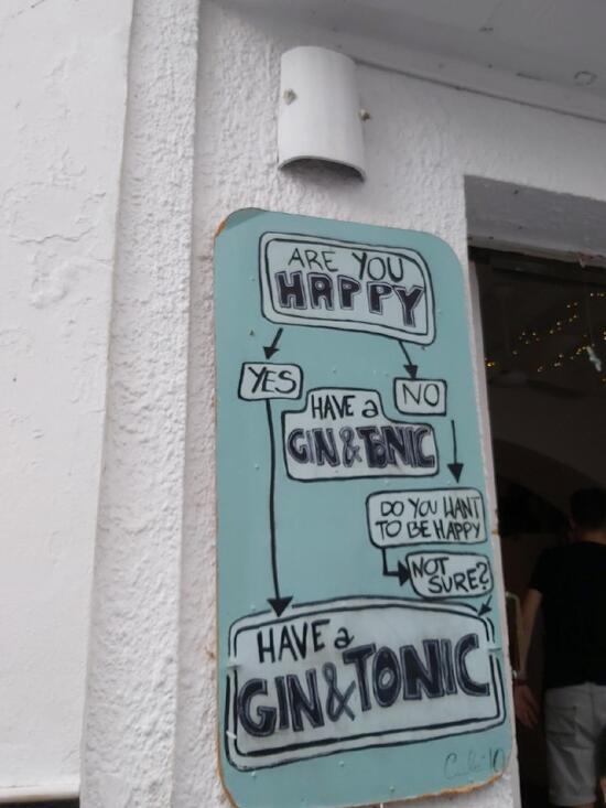 Menu at Cafe Bar 10, Tarifa