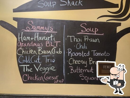 Menu at Comox Soup Shack restaurant, Comox