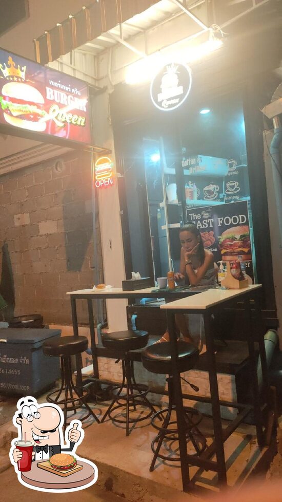 Menu at Burger Queen restaurant, Pattaya City