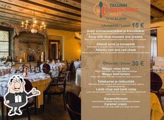 Veinirestoran Dominic restaurant, Tallinn - Restaurant menu and reviews