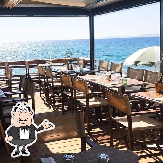 Menu au Plage restaurant L'Effet Mer Le Lavandou, Le Lavandou