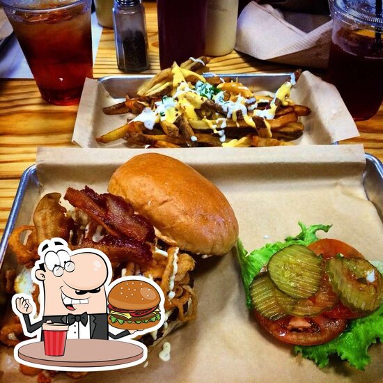 Menu at Tower Burger Co. restaurant, Alamo