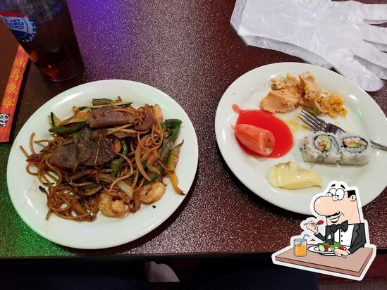 Menu at City Buffet restaurant, Roy