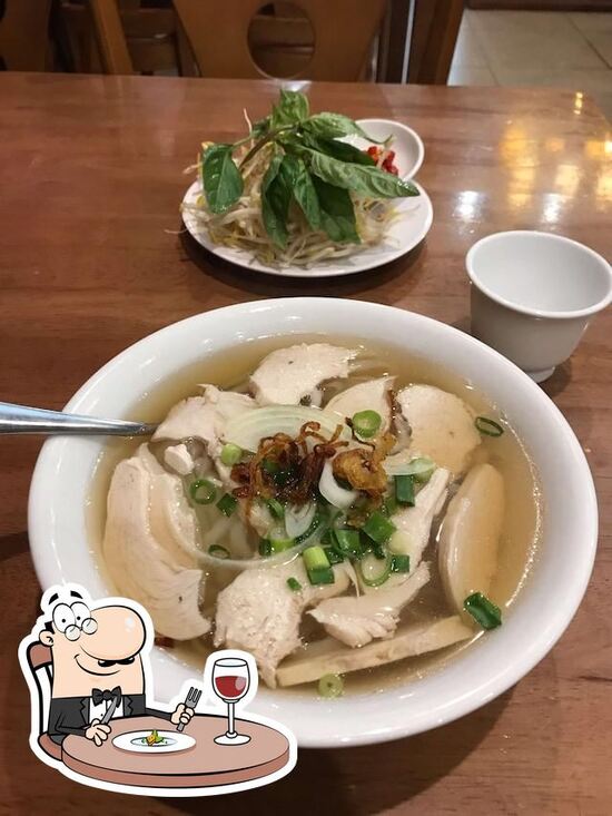 Menu at Saigon One restaurant, Clayton