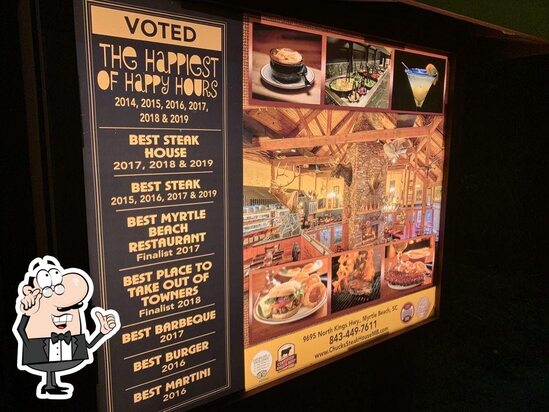 Menu at Chuck's Steak House, Myrtle Beach steakhouse, Myrtle Beach