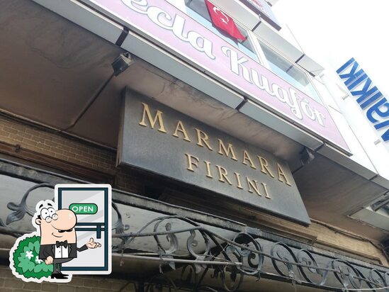 Menu at Marmara Fırını, Gemlik