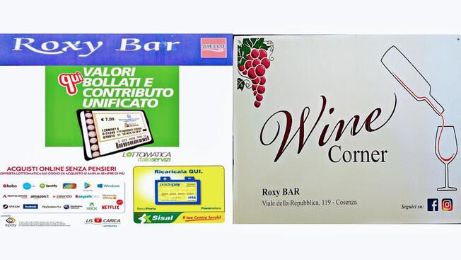 Speisekarte von Roxy Bar - Tabacchi Wine Corner, Cosenza