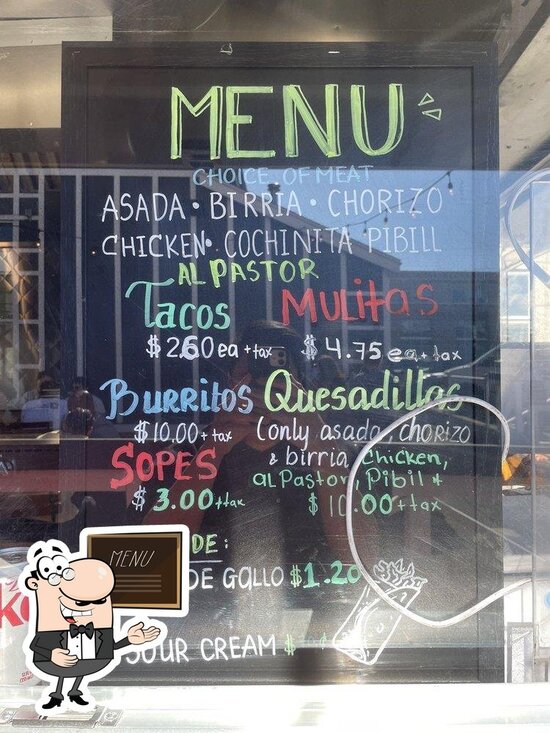 Menu at LICO'S TACOS restaurant, Seattle