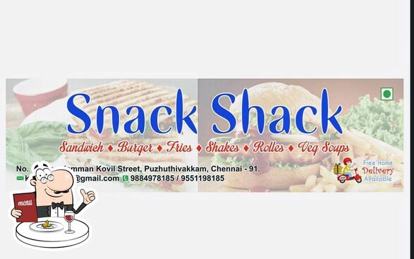 Snack Shack, Chennai - Restaurant menu, prices and reviews
