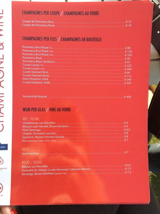 Menu au Gecko Wines, Spirits & Beers Bar, Wavre
