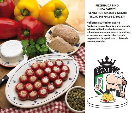 Menu at Pizzeria DA PINO, Palma