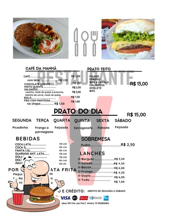 Restaurante V8, Poá - Menu do restaurante, preços e opiniões