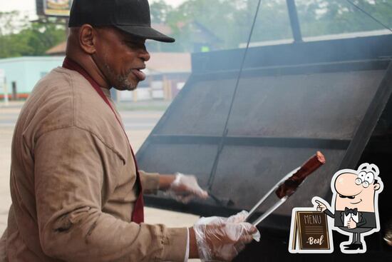 Menu at HAWKS BBQ, Little Rock, Corner of Cantrell and Ives St