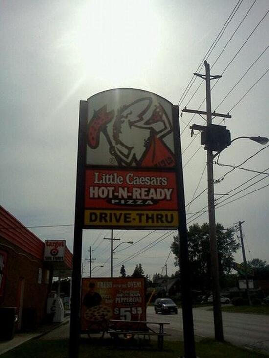 Menu at Little Caesars Pizza restaurant, Simcoe