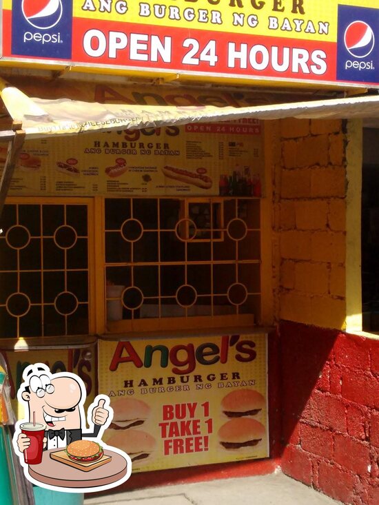 Menu at Angels Hamburger restaurant, Quezon City