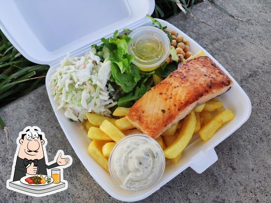 Menu at Finn's Fish House cafe, Wynnum