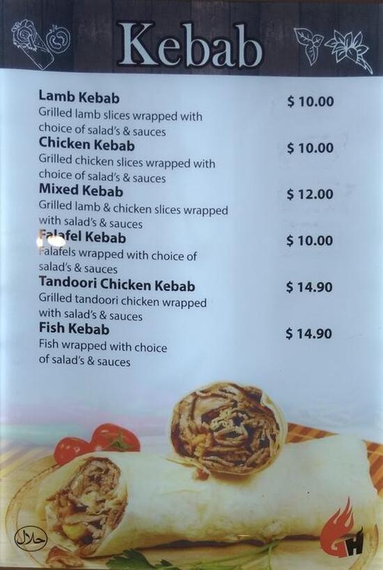 Menu at Grill House And Cafe, Melbourne