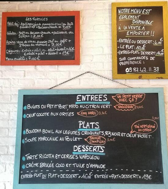 Menu au La Singerie restaurant, Le Havre
