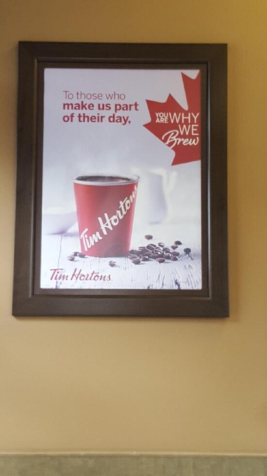 Menu at Tim Hortons restaurant, Windsor, 80 Park St E