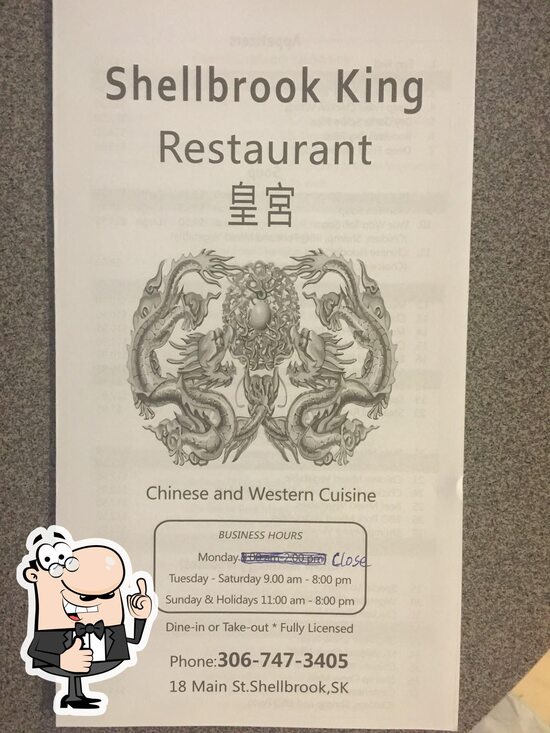 Menu at Shellbrook Restaurant, Shellbrook