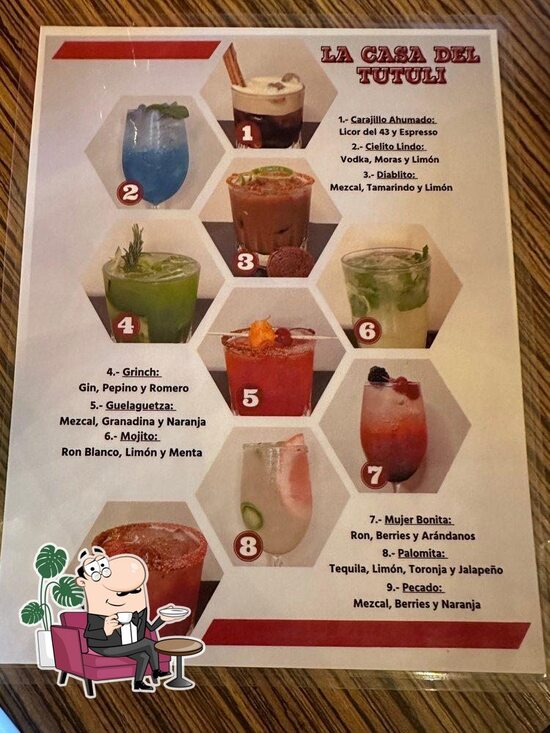 Menu at La Casa del Tutuli BBQ, Mexicali